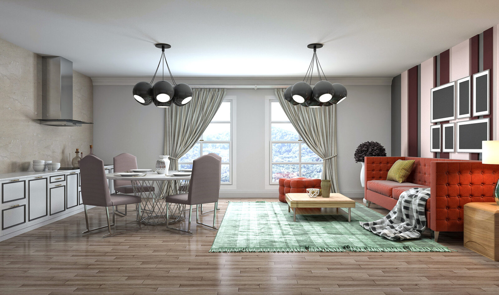 INT. KITCHEN LIVING AREA – DAY – Episode Life