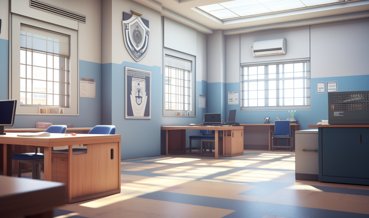 INT. POLICE STATION OFFICE – DAY – Episode Life