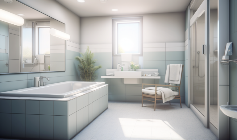 INT. FRESH SIMPLE BATHROOM – DAY – Episode Life