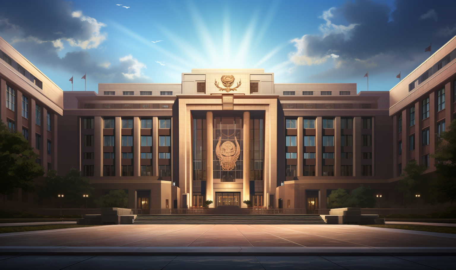 EXT. LARGE FANCY BUILDING – DAY – Episode Life