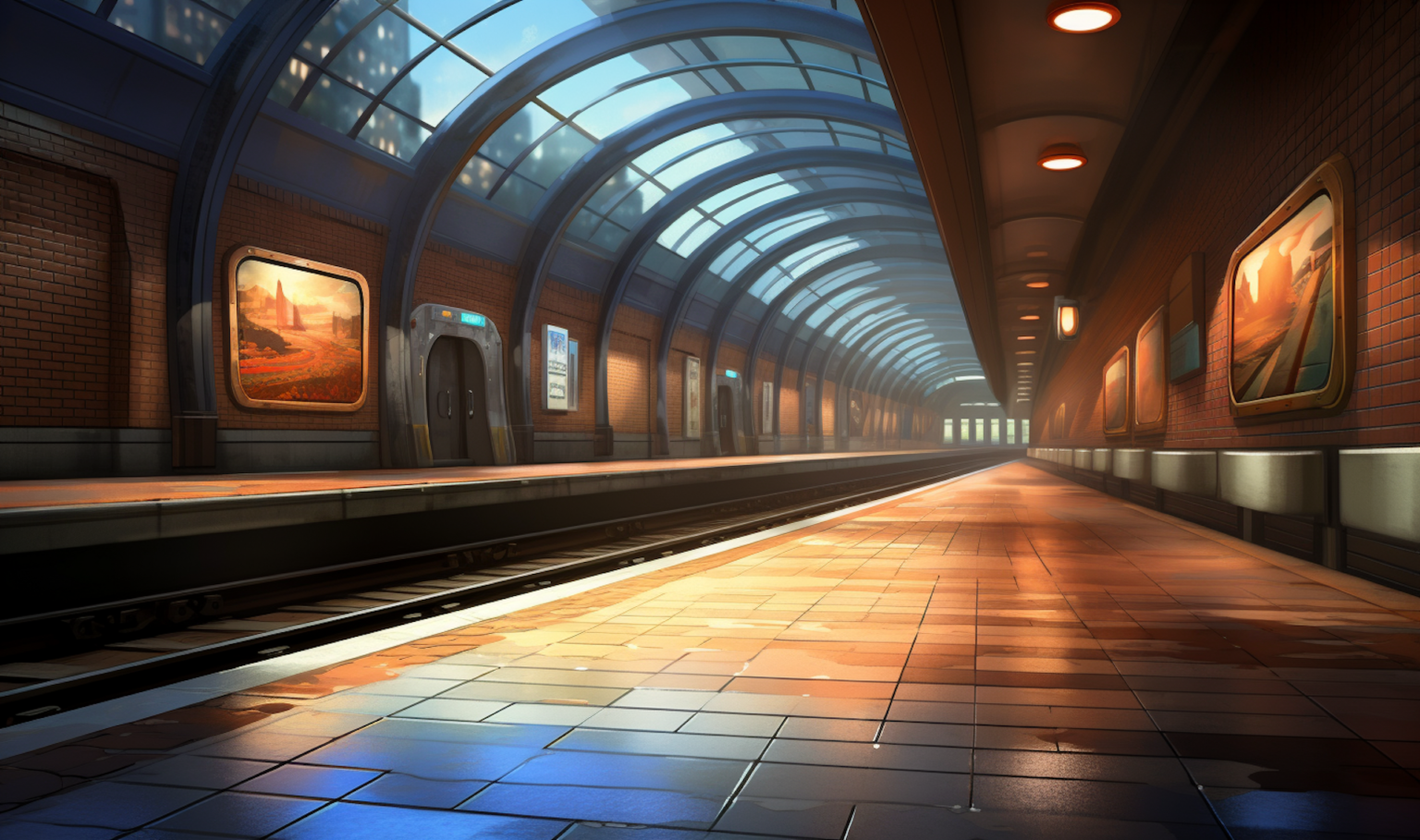 INT. SUBWAY PLATFORM – NIGHT – Episode Life